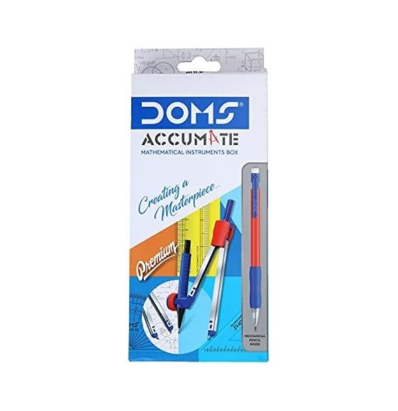Doms Accumate Mathematic Instrument Box 1Pc
