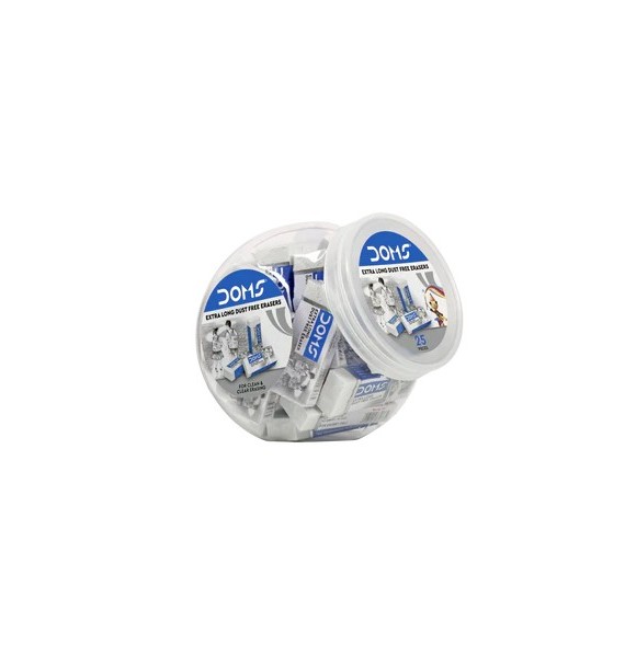 Doms Ext-Long Colored Eraser 25Pc 1Pck