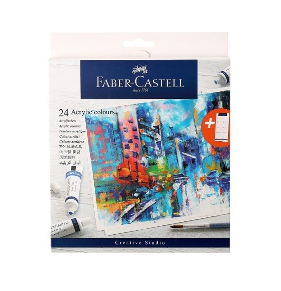 Faber-Castell Acrylic Color 24 x 9ml 1Pck