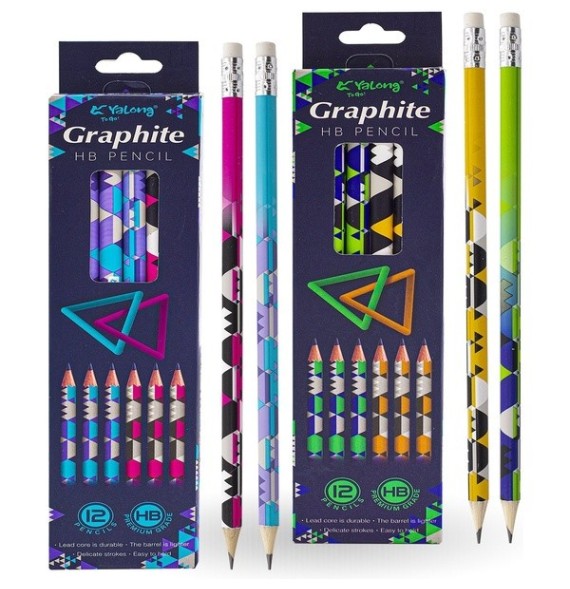 Yalong Graphite HB Pencils 12Pc 1Pck
