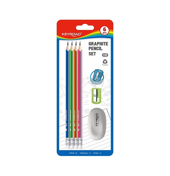 Keyroad Graphite Pencil 7Pc 1Pck