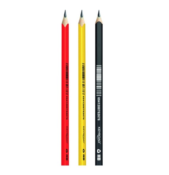 Keyroad HB Black Pencils Super Dark 12Pc 1Pck