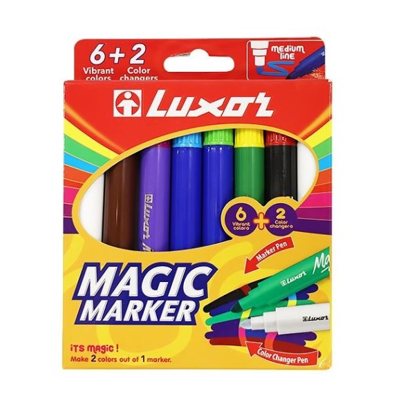 Luxor Magic Marker 8Pc 1Pck