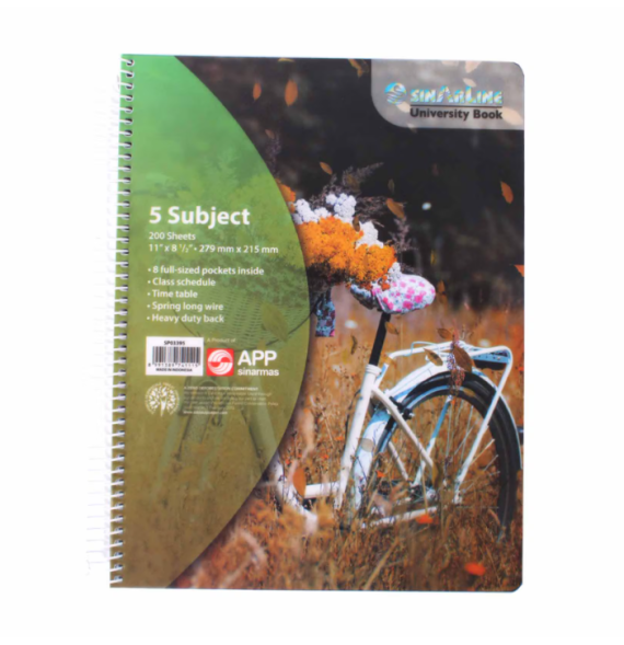 copy of Sinarline Spiral Notebook 3 Subject 1Pc