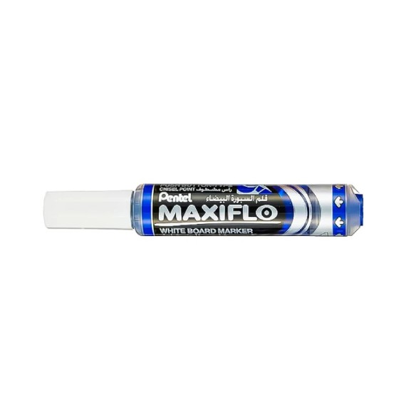 Pentel Maxiflo White Board Marker Blue Chisel Point 1Pc