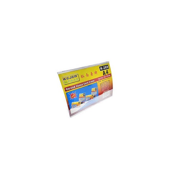 Kejea Curved Shape Card Stand A4 27x13Cm 1Pc