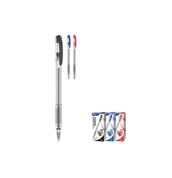 Deli Ball Point Pen Blue 0.7MM 12Pc 1Box