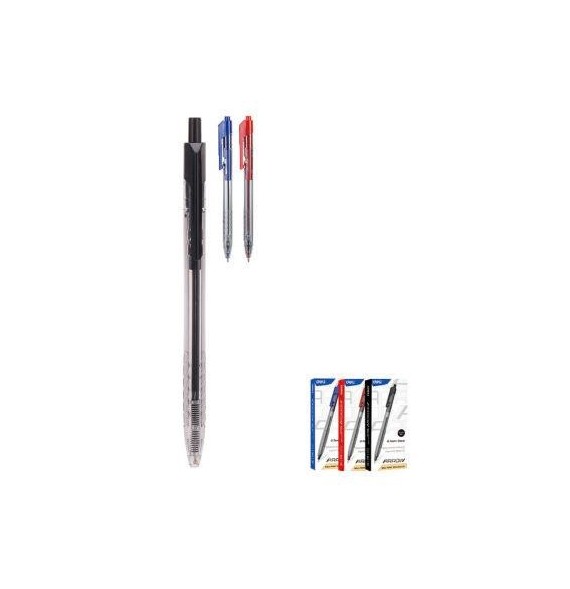 Deli Arrow Ball Pen Blue 12Pc 1Pck