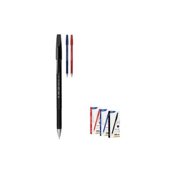 Deli Think Semi Gel Pen Black 0.5MM 12PCS 1Pck