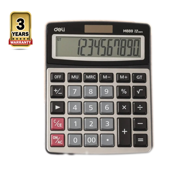 Deli Classic Calculator 12 Digit 1Pc