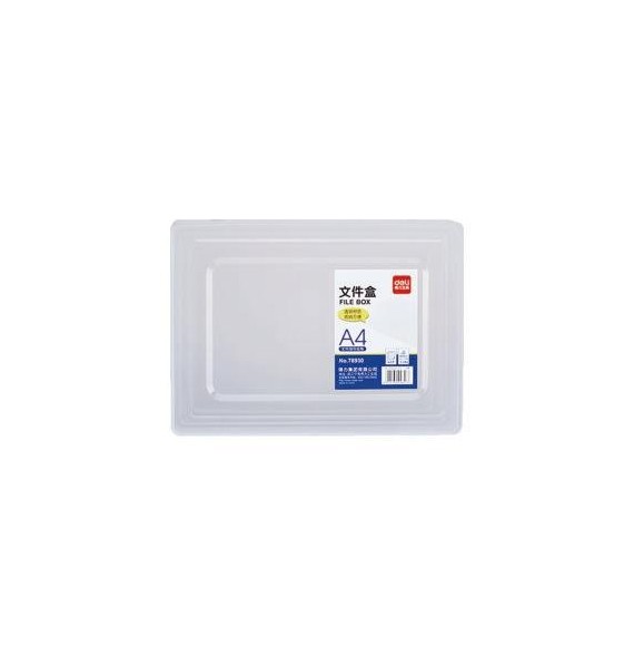 Deli Pvc Acrylic File Box A4 1Box