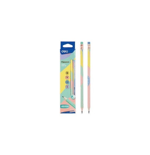 Deli HB Enovation 12 Macaron Pencils 1Pck