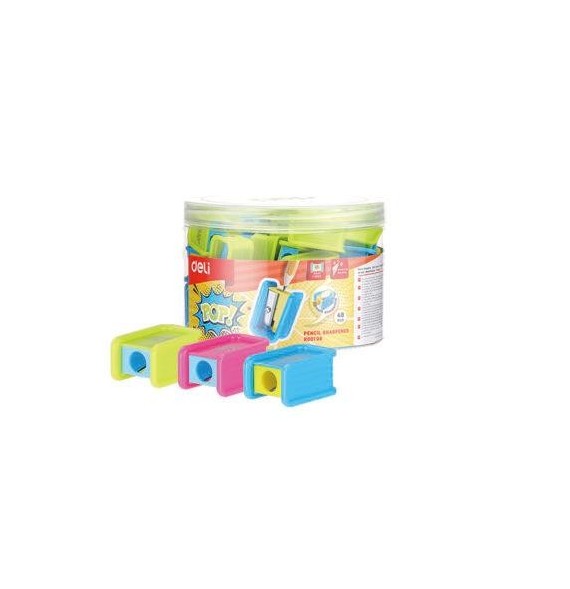 Deli Pop Pencil Sharpener 8mm 48Pc 1Pck